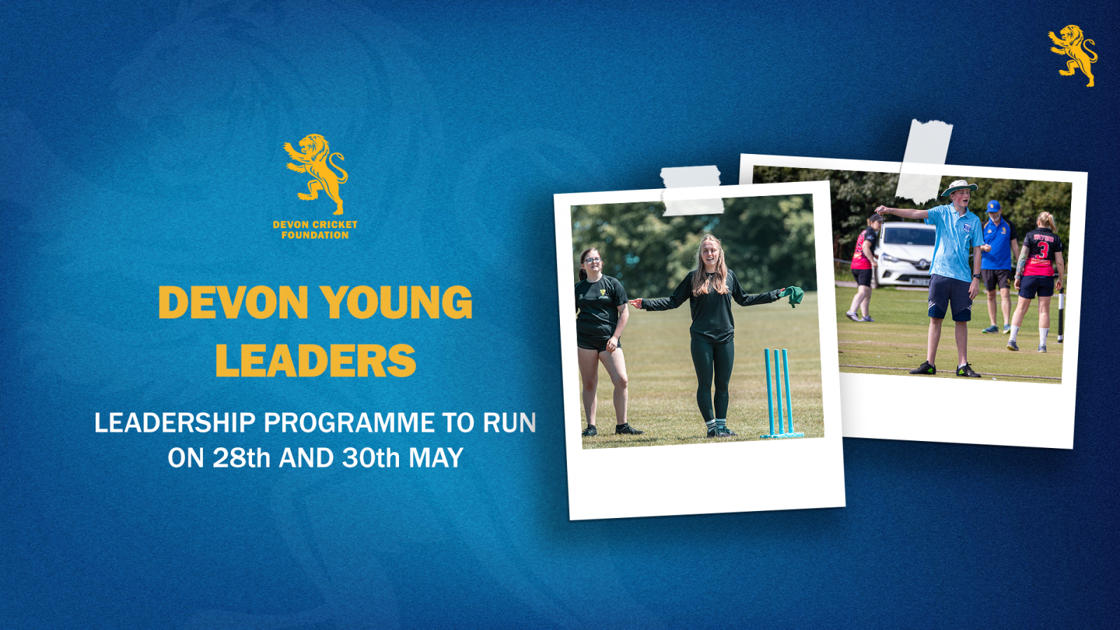 Devon Young Leaders programme to start at the end of May - Devon Cricket